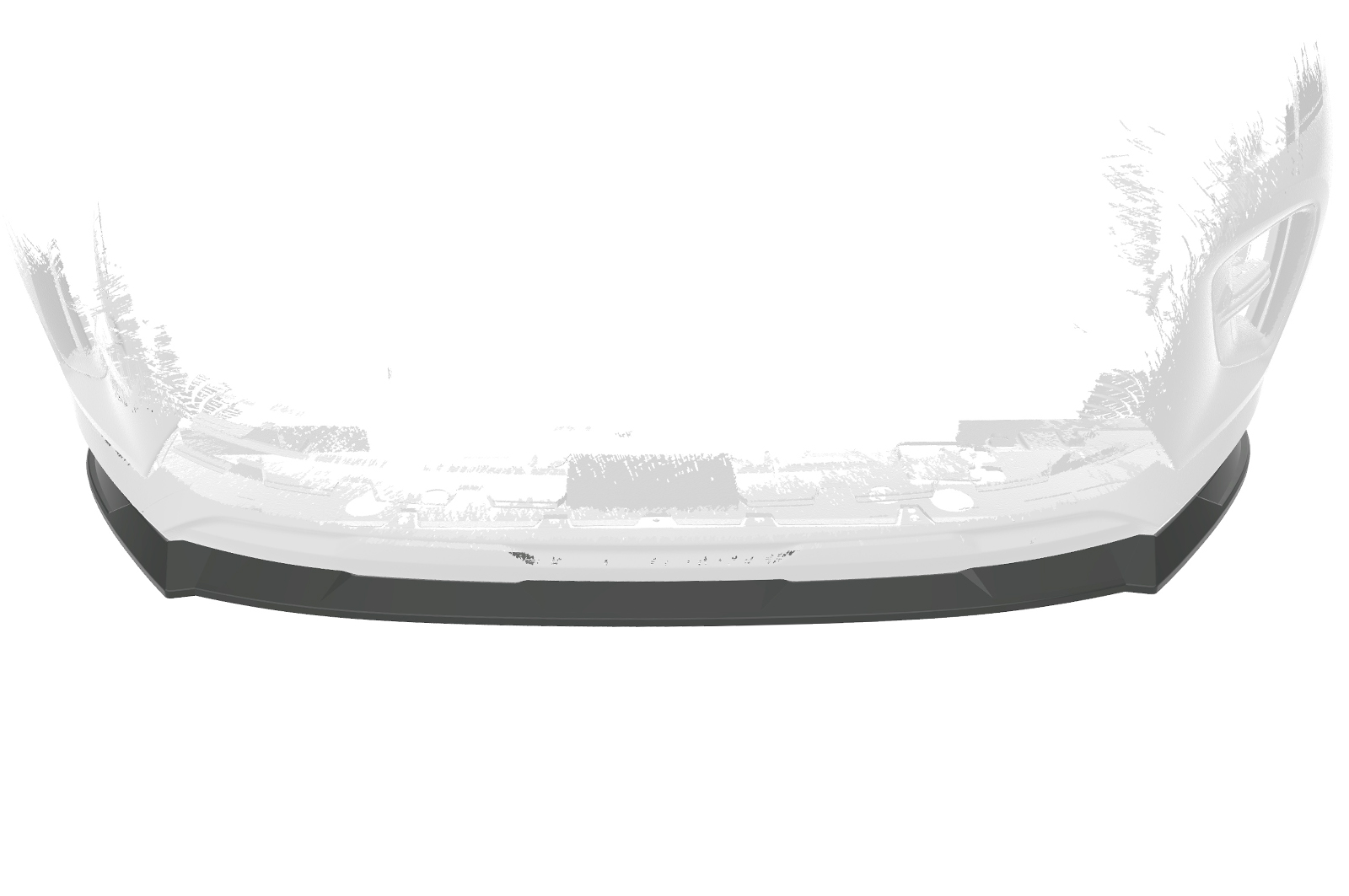 Cup spoiler lip with ABE for Renault Captur 2 CSL637 Črna sijaj ...