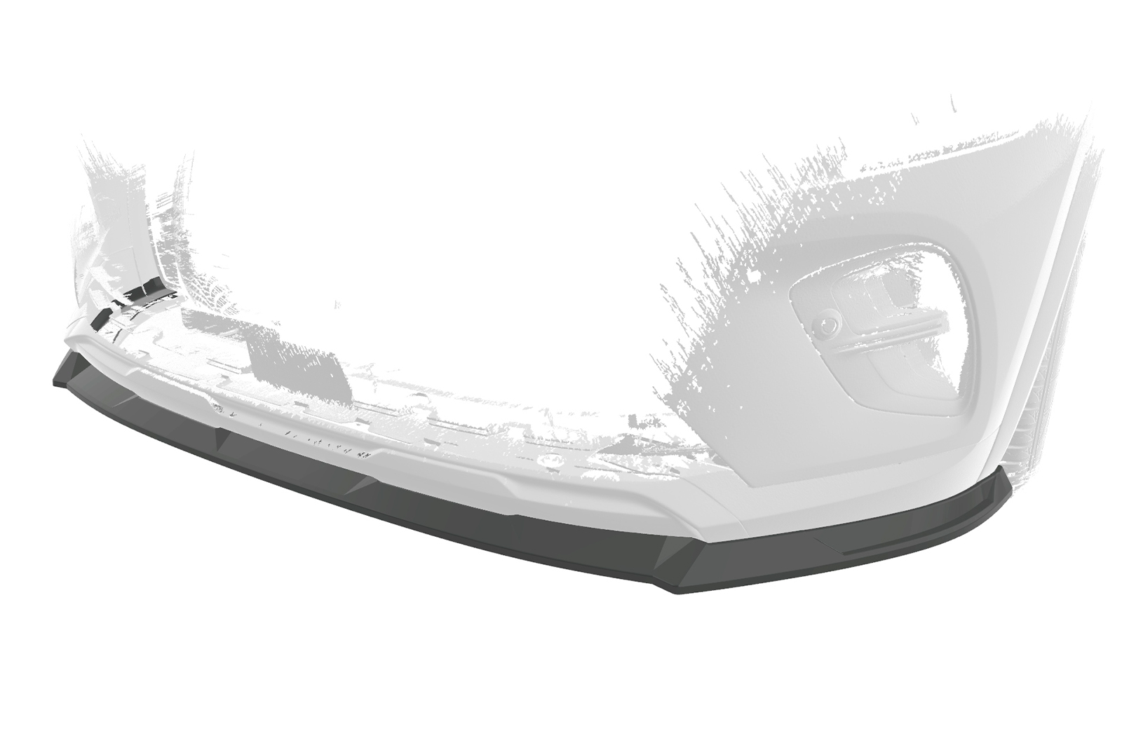 Cup spoiler lip with ABE for Renault Captur 2 CSL637 Črna sijaj ...