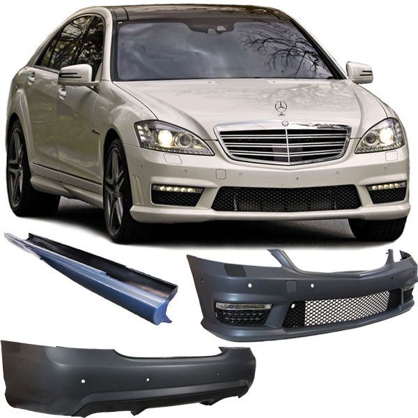 Odbijači – Body-kit Mercedes S W221 AMG izgled – MSTYLING.net – Spletna ...