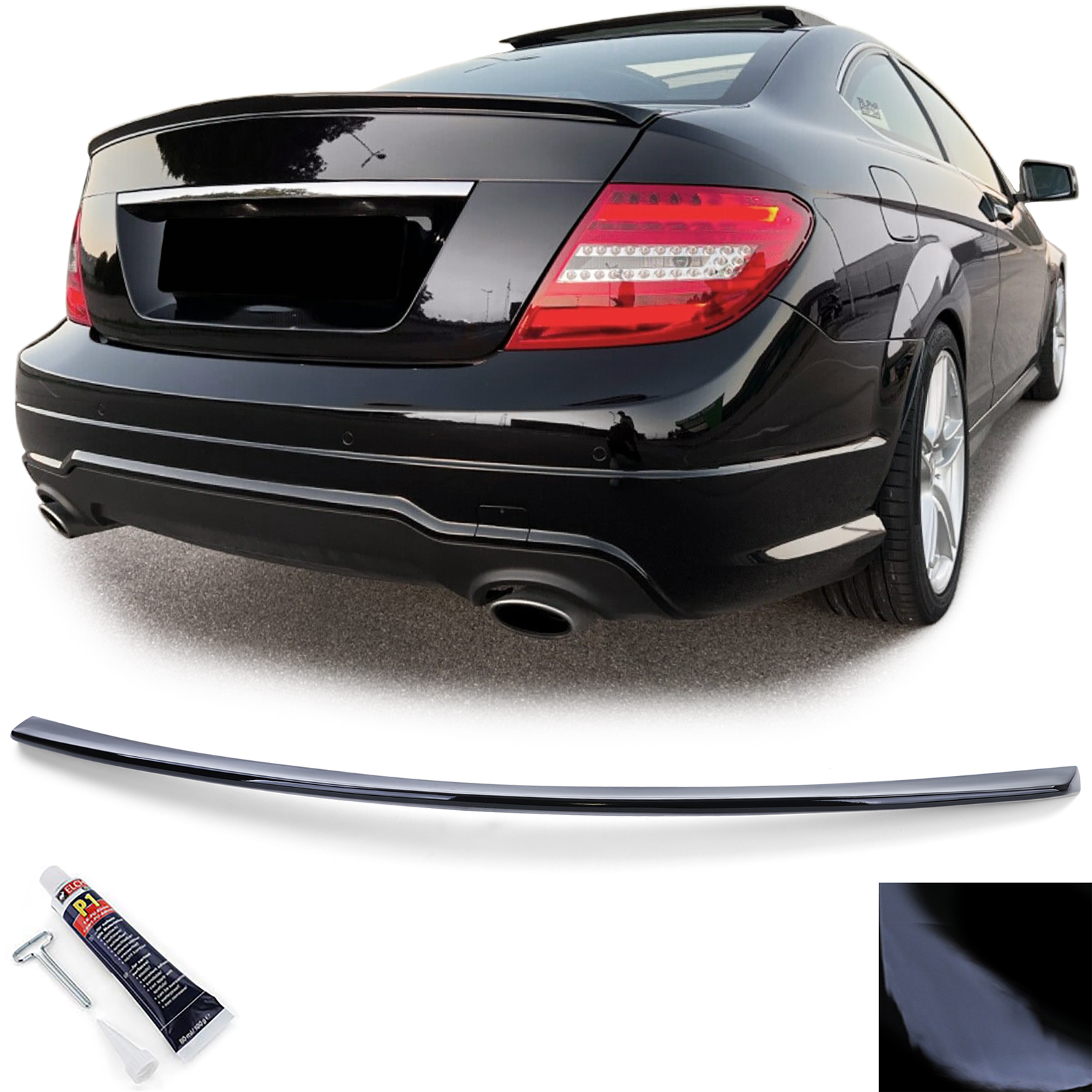 Lip spojler Mecedes C W204 07-14 Coupe AMG-optic – MSTYLING.net ...